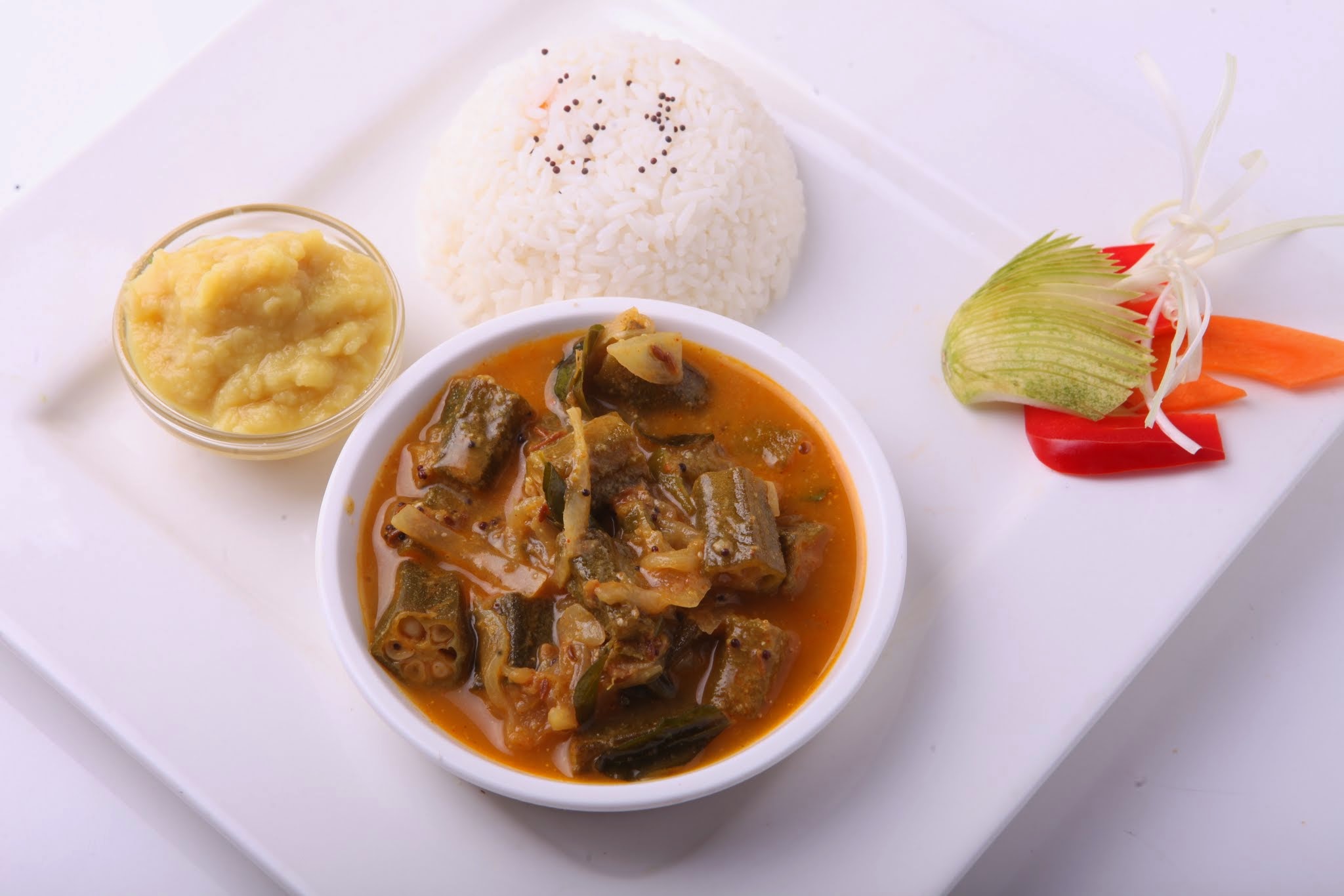 Bendakaya pulusu Okra in tamarind gravy | vahrehvah