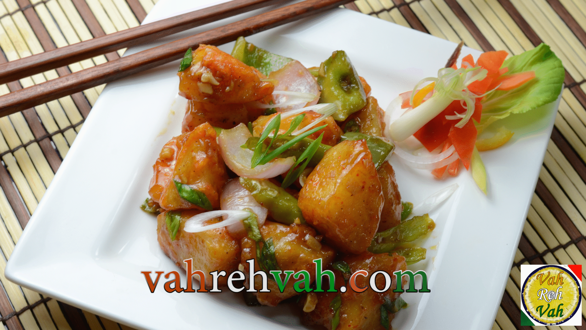 Chilli Aloo,chilli potato, chilli potatoes recipe | vah